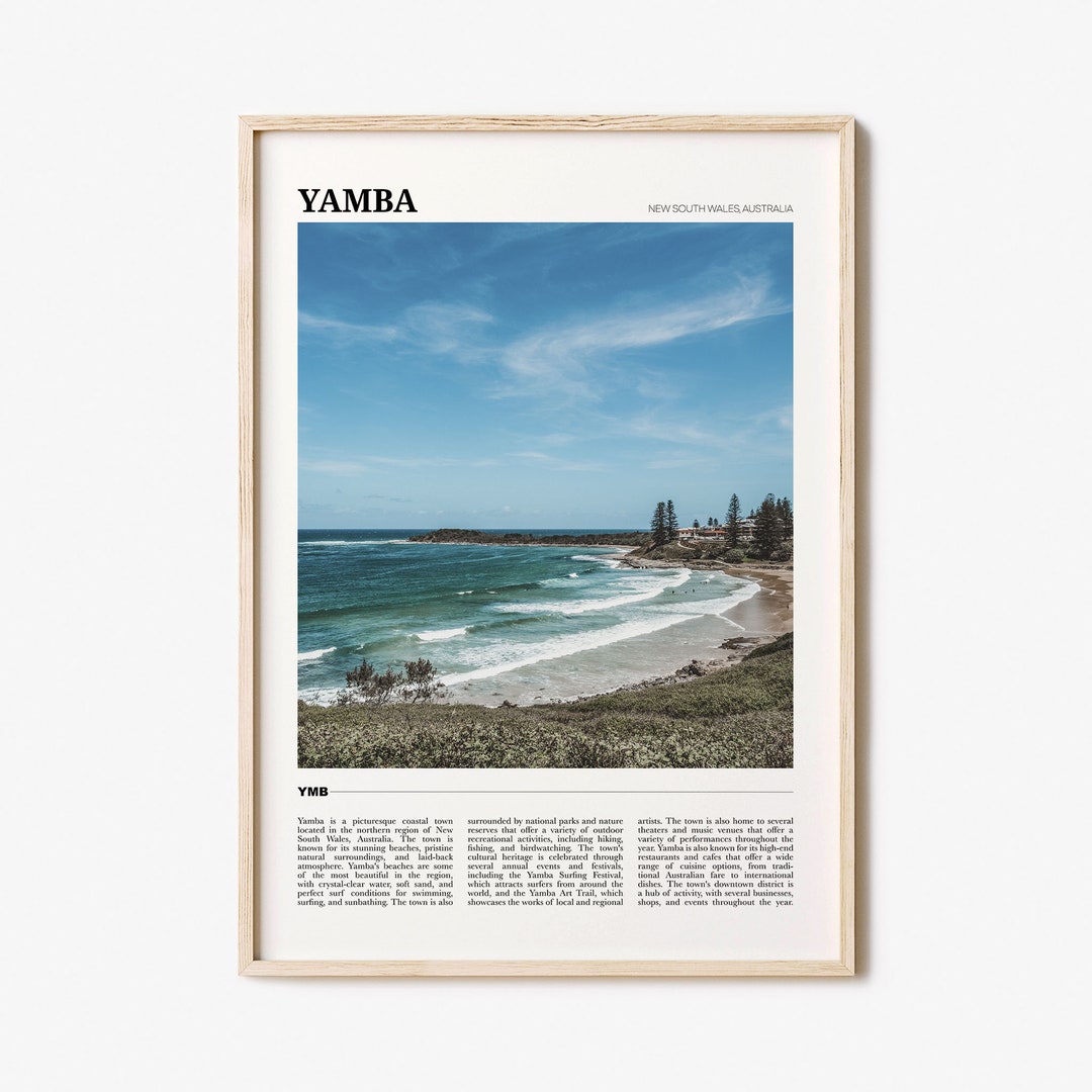 Yamba Travel Poster, Yamba Wall Art, Yamba Poster Print, Yamba Photo ...