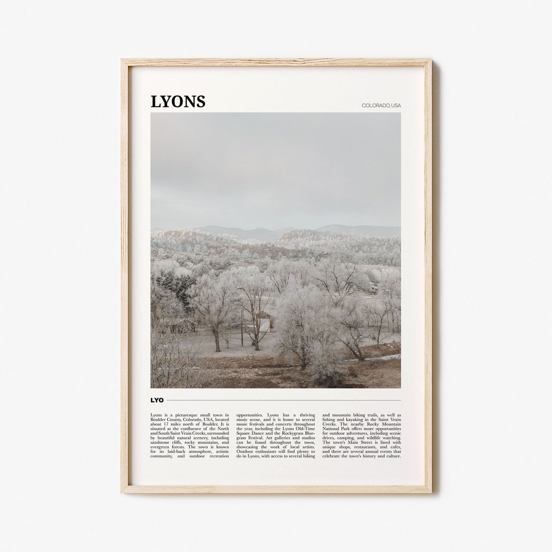 Lyons Travel Poster, Lyons Wall Art, Lyons Poster Print, Lyons Photo ...