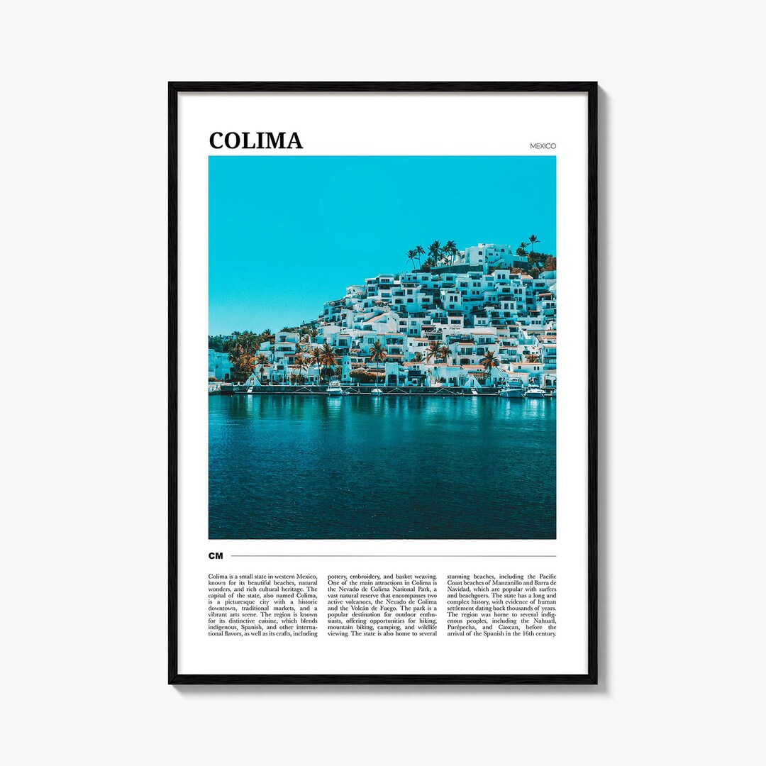 Colima Travel Poster, Colima Wall Art, Colima Poster Print, Colima ...