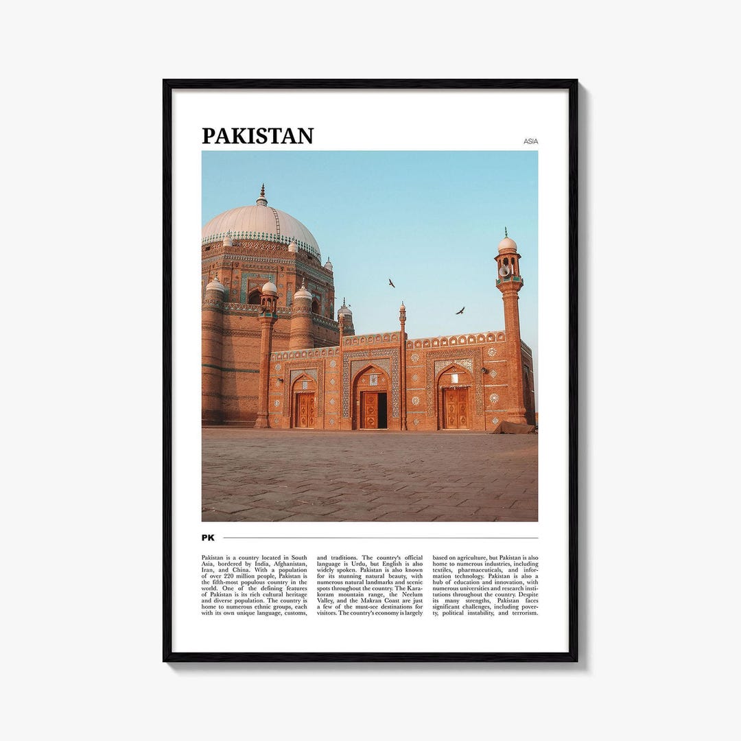 Pakistan Poster Print, Lahore Photo, Punjab Wall Art, South Asia Travel ...