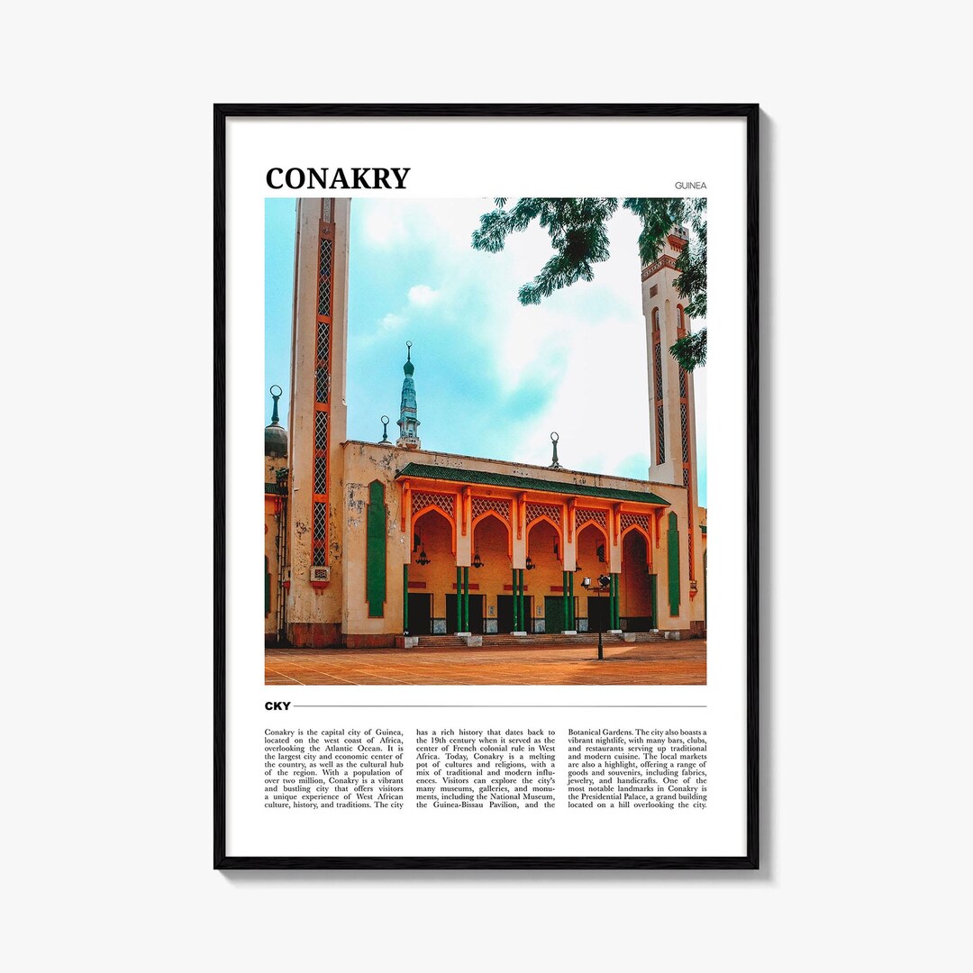 Conakry Travel Poster, Conakry Wall Art, Conakry Poster Print, Conakry ...