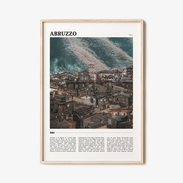 Abruzzo Italy Poster - Etsy