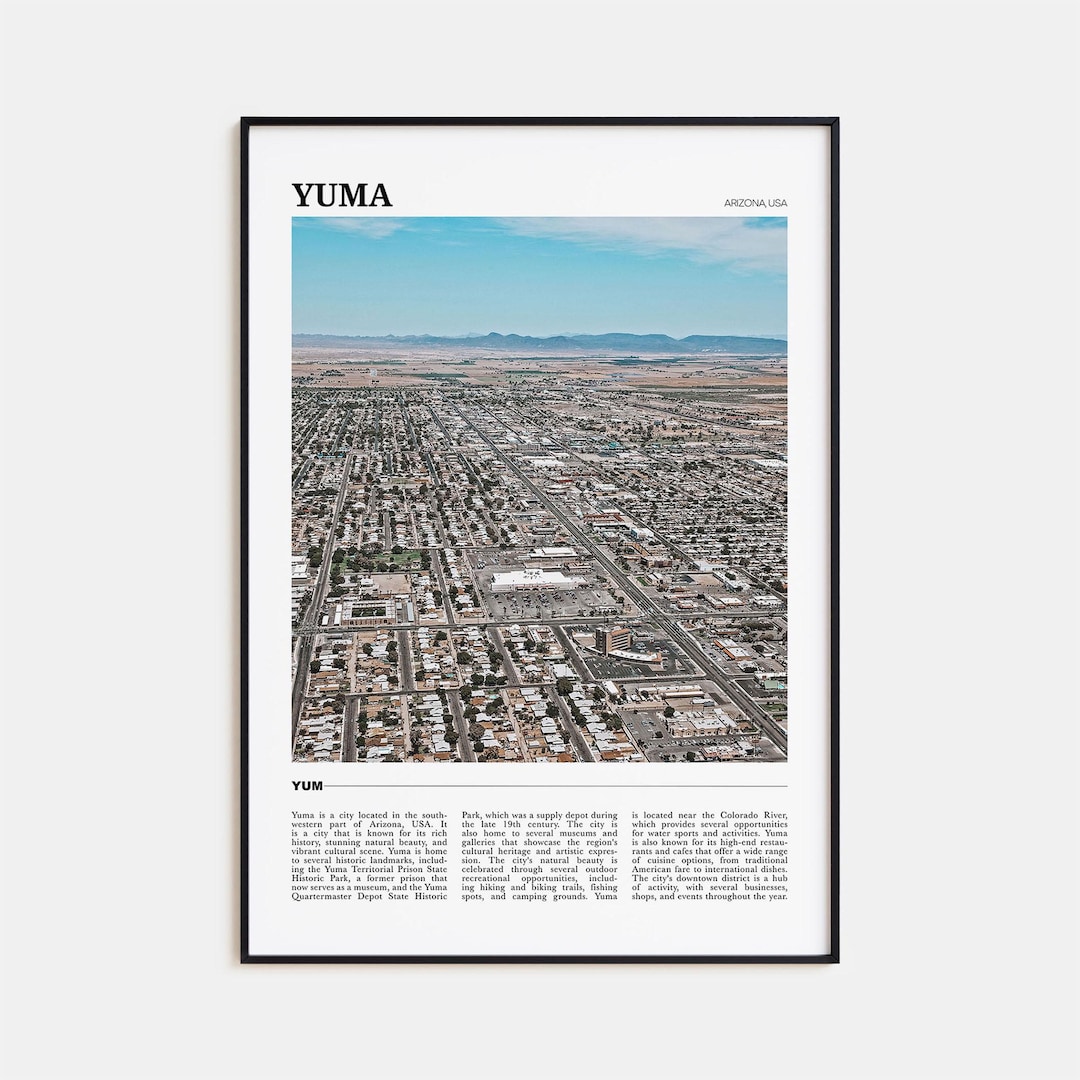 Yuma Travel Poster, Yuma Wall Art, Yuma Poster Print, Yuma Photo, Yuma ...
