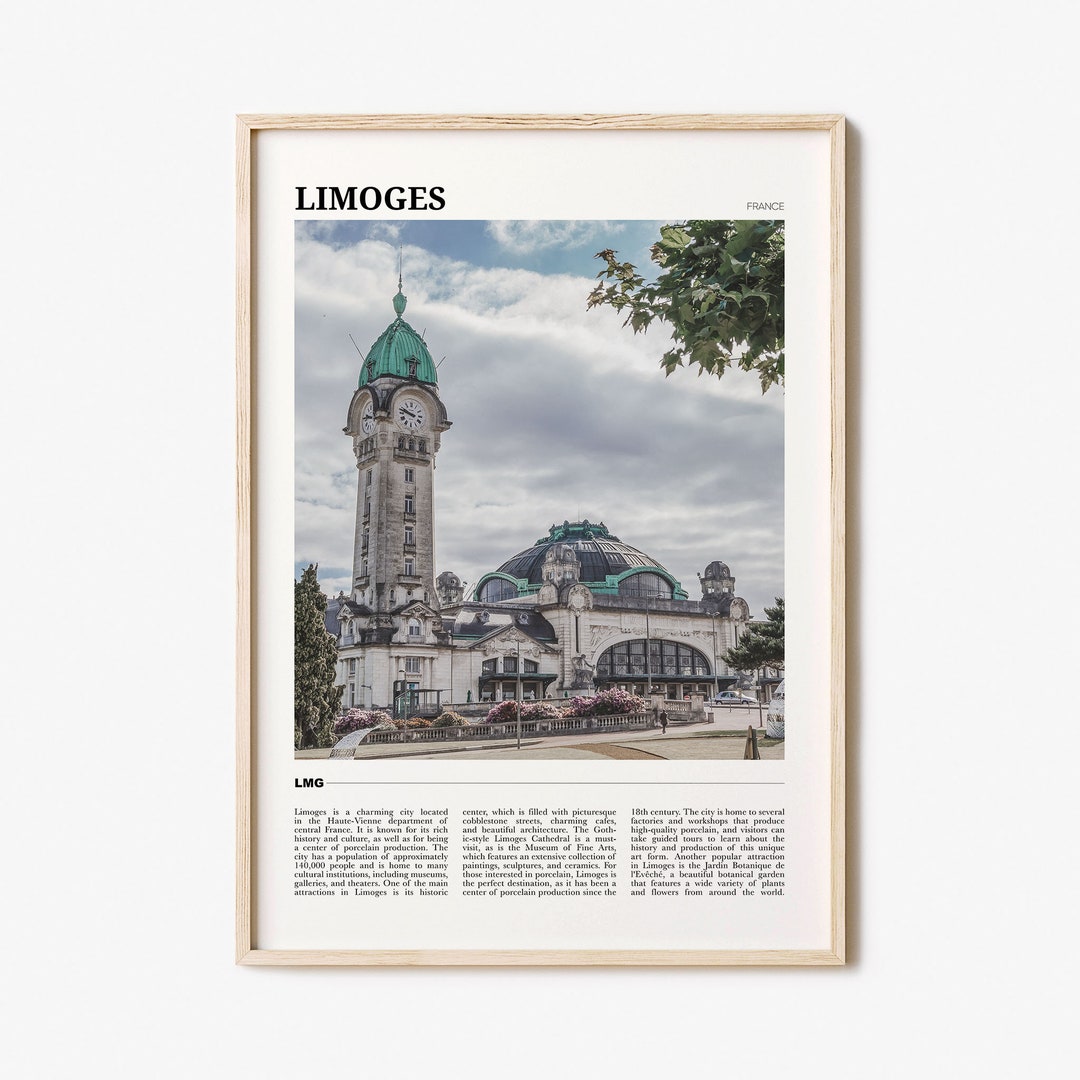 Limoges Travel Poster, Limoges Wall Art, Limoges Poster Print, Limoges ...