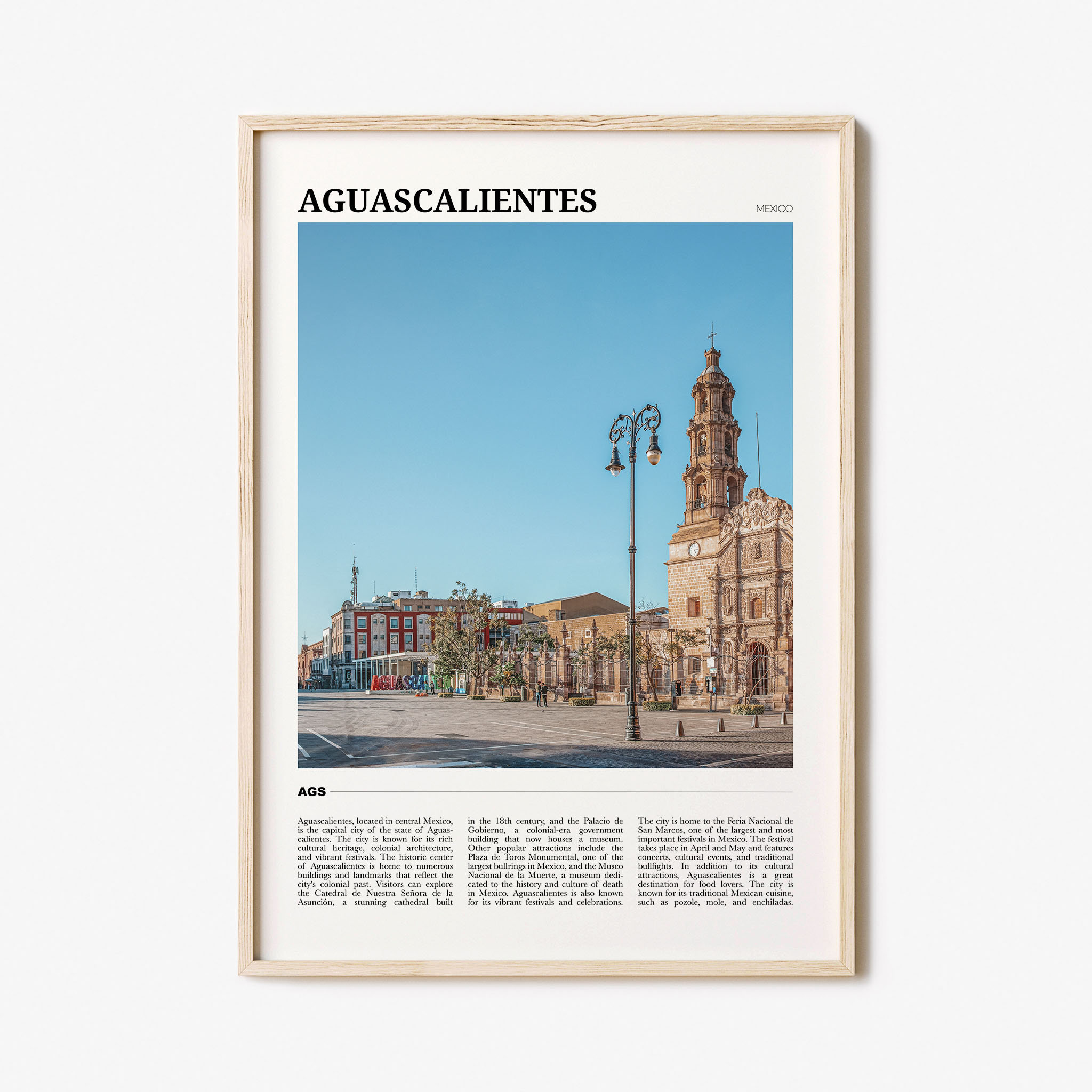 Aguascalientes Travel Poster, Aguascalientes Wall Art, Aguascalientes ...