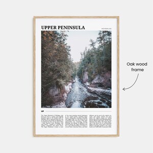 Upper Peninsula Travel Poster, Upper Peninsula Wall Art, Upper ...