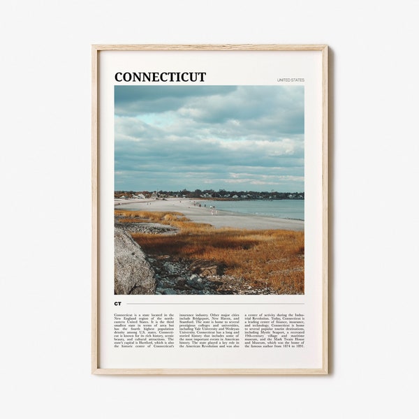 Connecticut Poster - Etsy