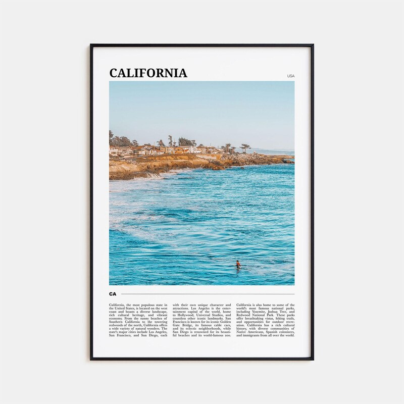 California Art Print - Etsy