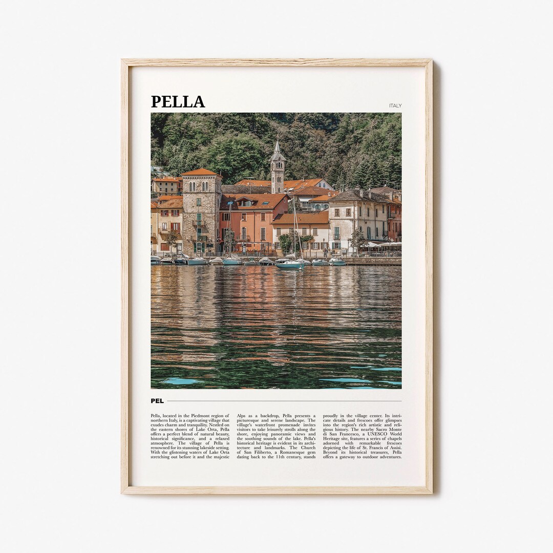 Pella Travel Poster No 1, Pella Wall Art, Pella Poster Print, Pella ...