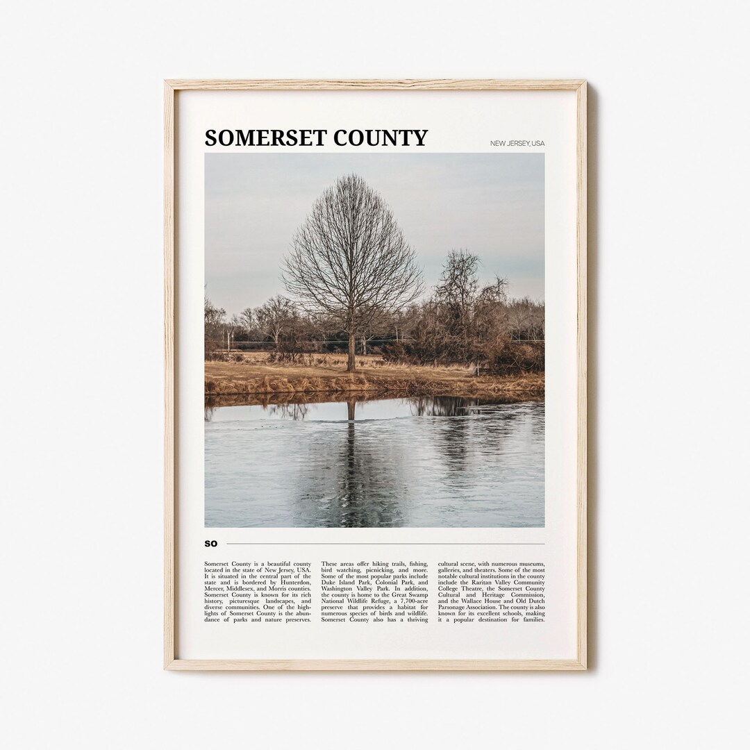 Somerset County Reiseplakat, Somerset County Wandkunst, Somerset County ...