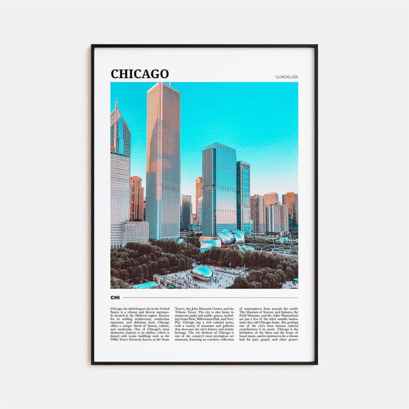 Chicago Poster - Etsy