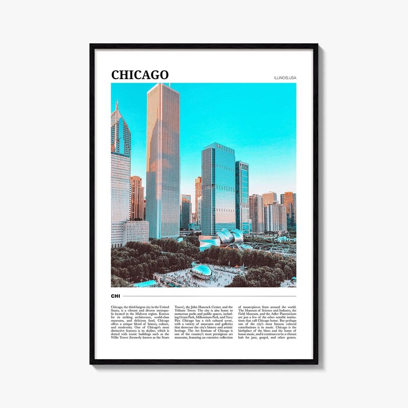 Chicago Poster - Etsy