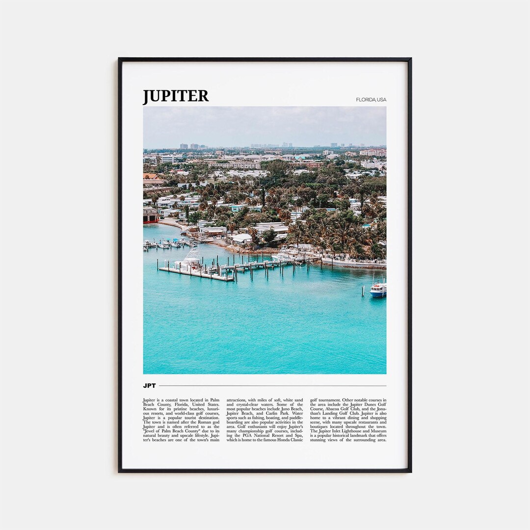 Jupiter Travel Poster, Jupiter Wall Art, Jupiter Poster Print, Jupiter ...