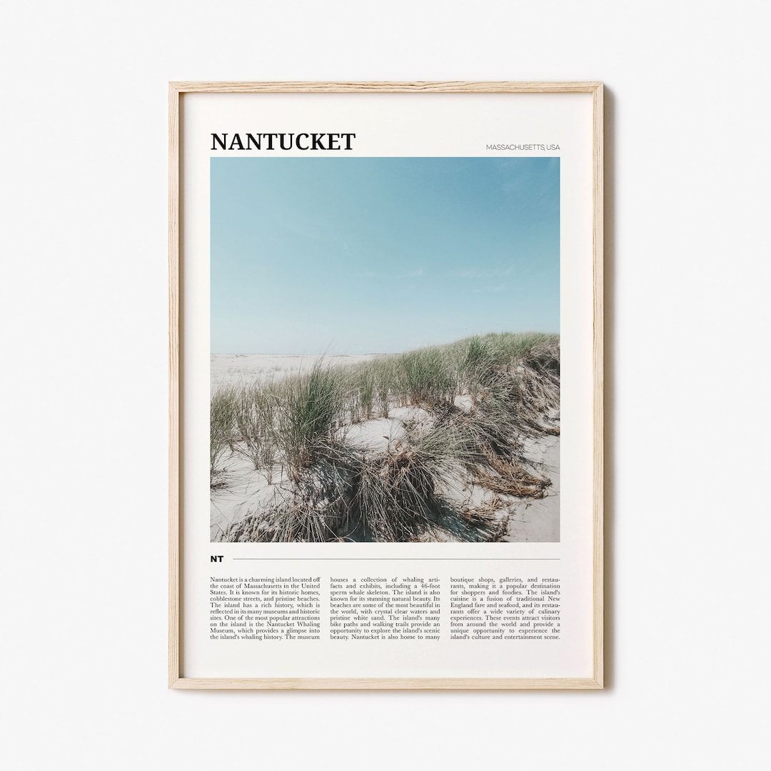 Nantucket Travel Poster, Nantucket Wall Art, Nantucket Poster Print ...