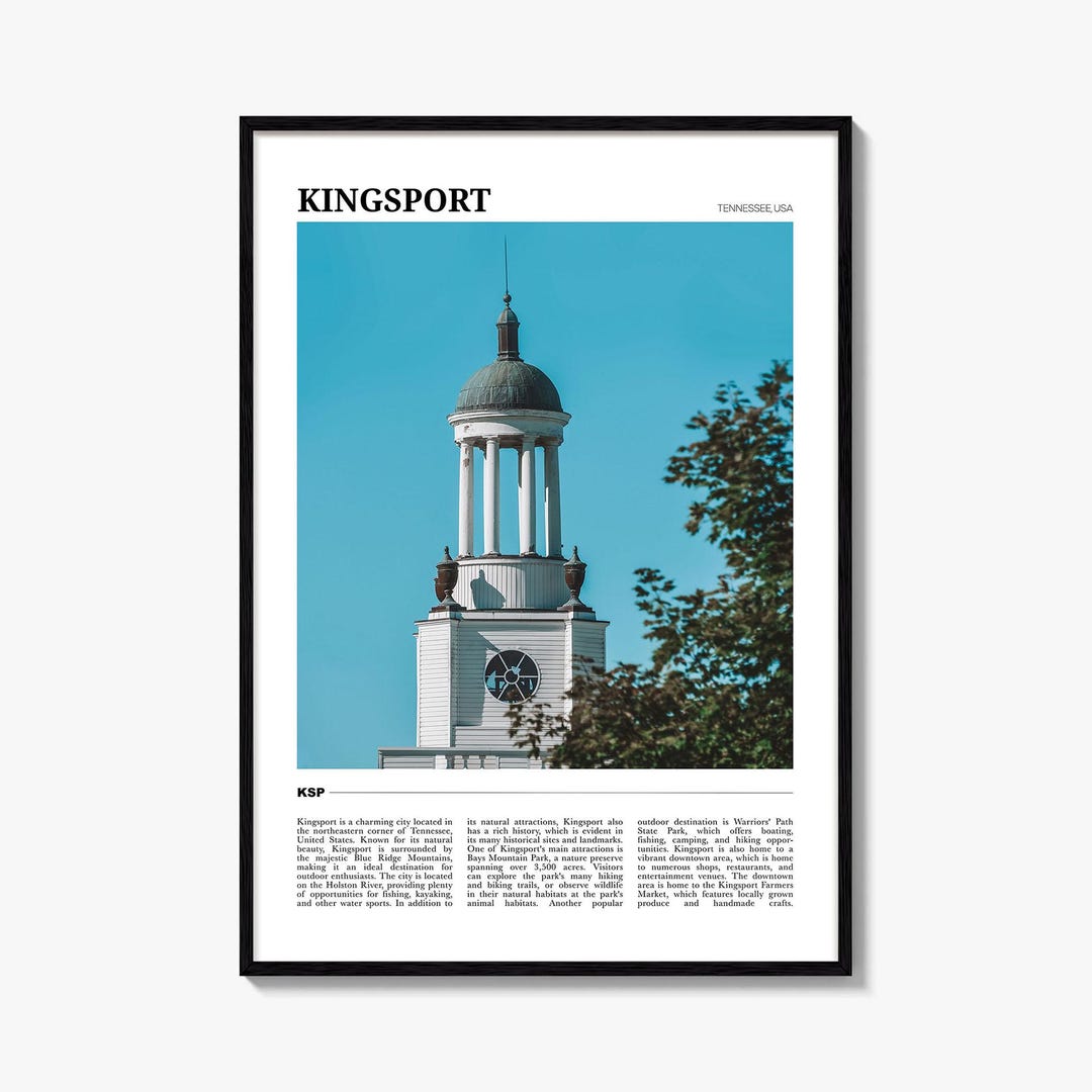 Kingsport Travel Poster, Kingsport Wall Art, Kingsport Poster Print ...