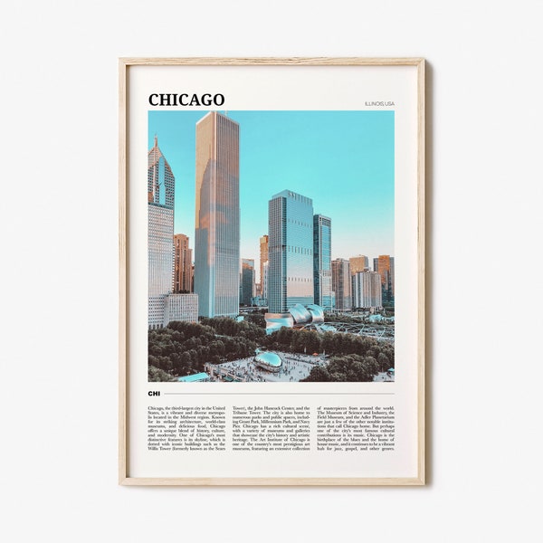 Chicago Poster - Etsy