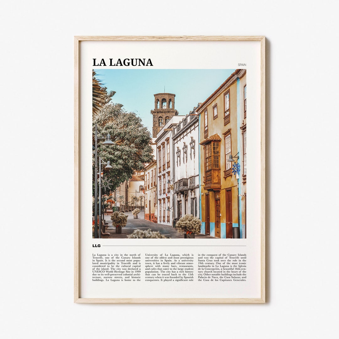 La Laguna Travel Poster, La Laguna Wall Art, La Laguna Poster Print, La ...