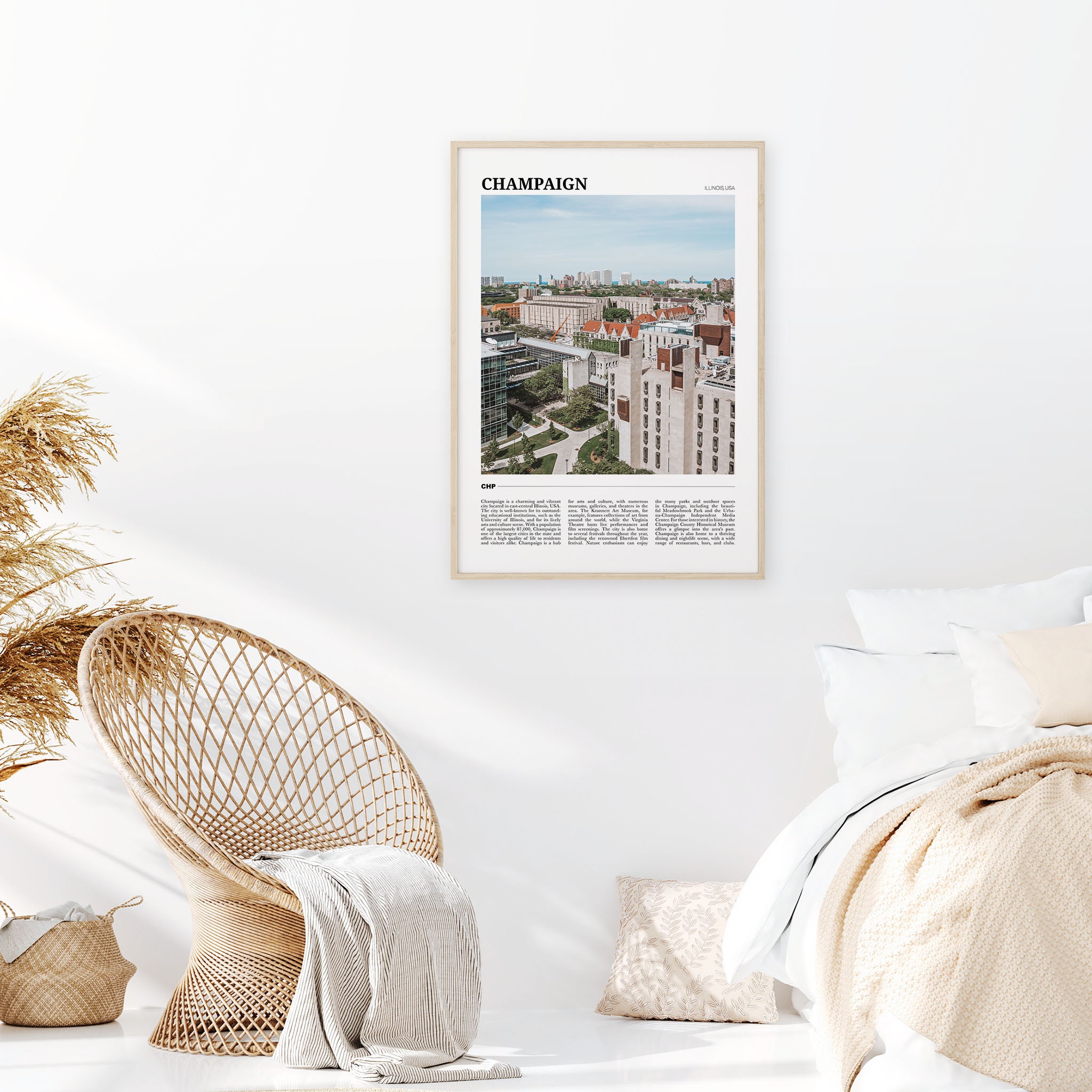 Champaign Travel Poster Champaign Wall Art Champaign Poster - Etsy