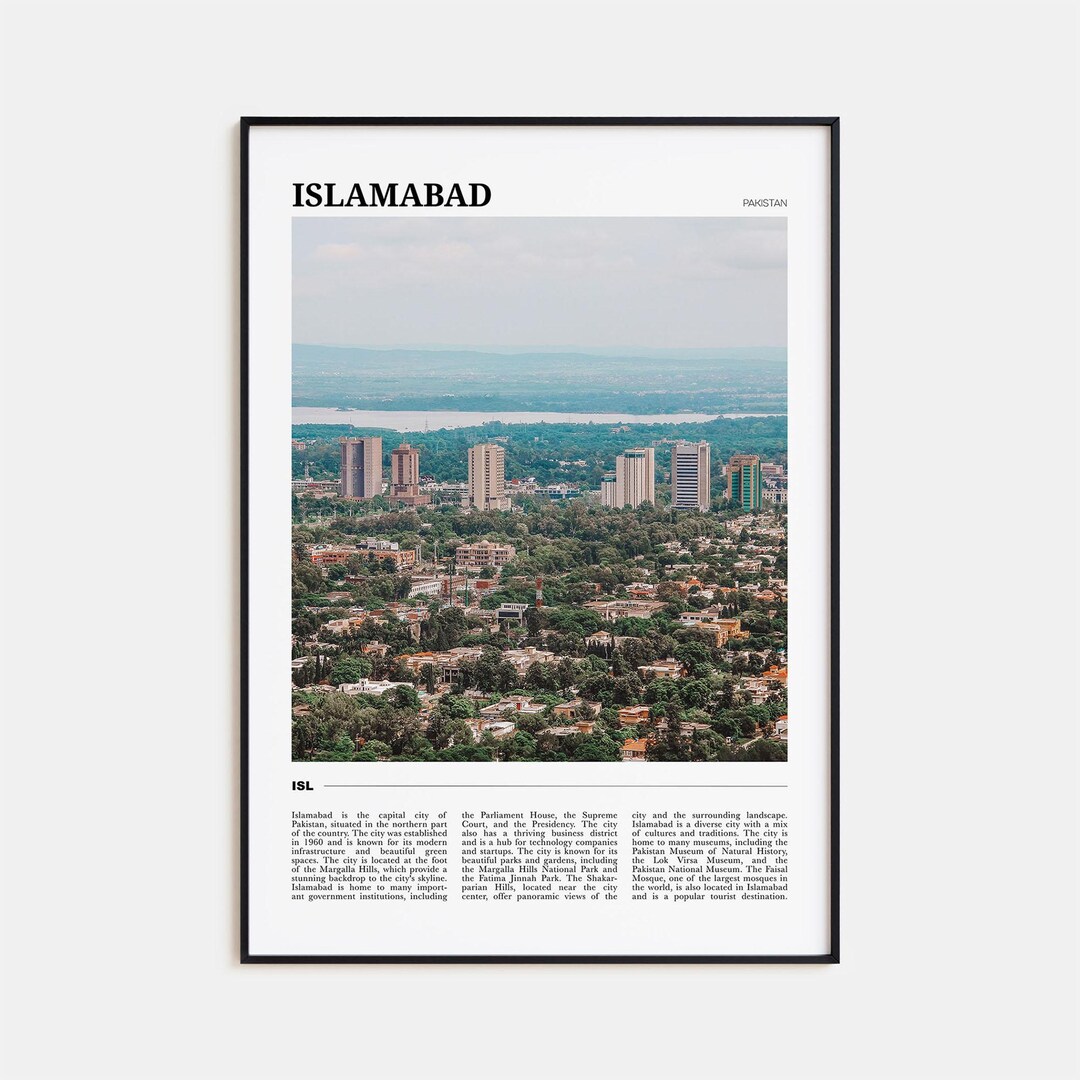 Islamabad Travel Poster, Islamabad Wall Art, Islamabad Poster Print ...