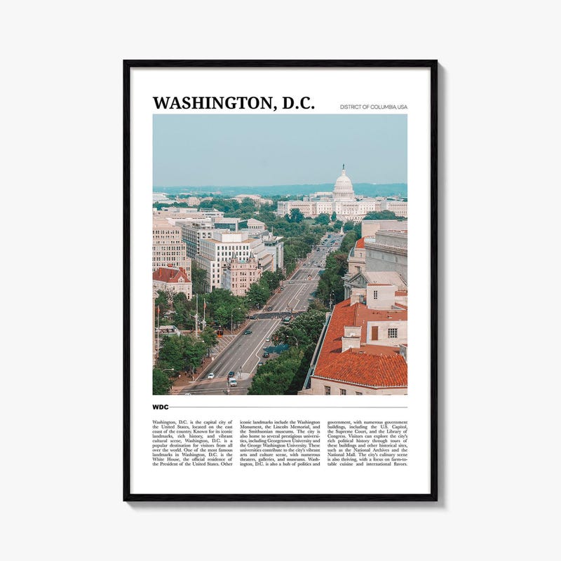 Washington Dc Poster - Etsy