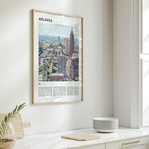 Atlanta Travel Poster No 1, Atlanta Wall Art, Atlanta Poster Print ...
