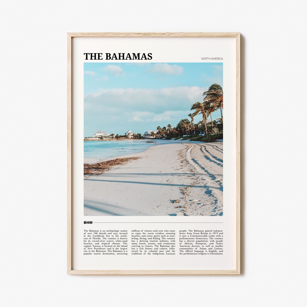 The Bahamas Travel Poster, the Bahamas Wall Art, the Bahamas Poster ...