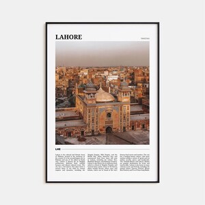Lahore Travel Poster, Lahore Wall Art, Lahore Poster Print, Lahore ...