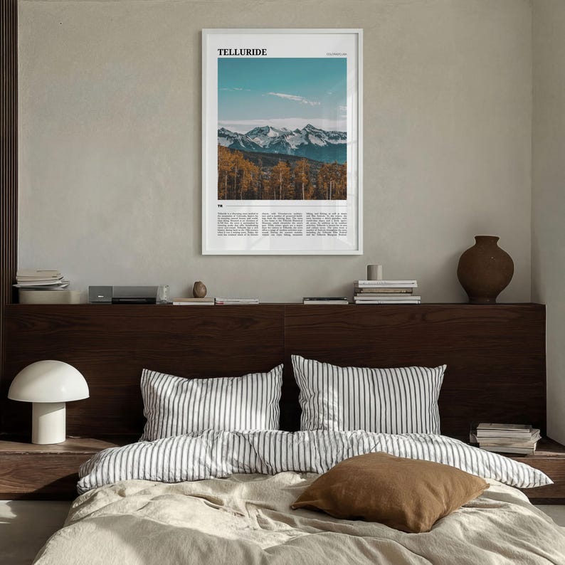 Telluride Colorado Travel Poster: Mountain Wall Art Print - Etsy