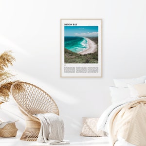 Byron Bay Travel Poster No 2, Byron Bay Wall Art, Byron Bay Poster ...