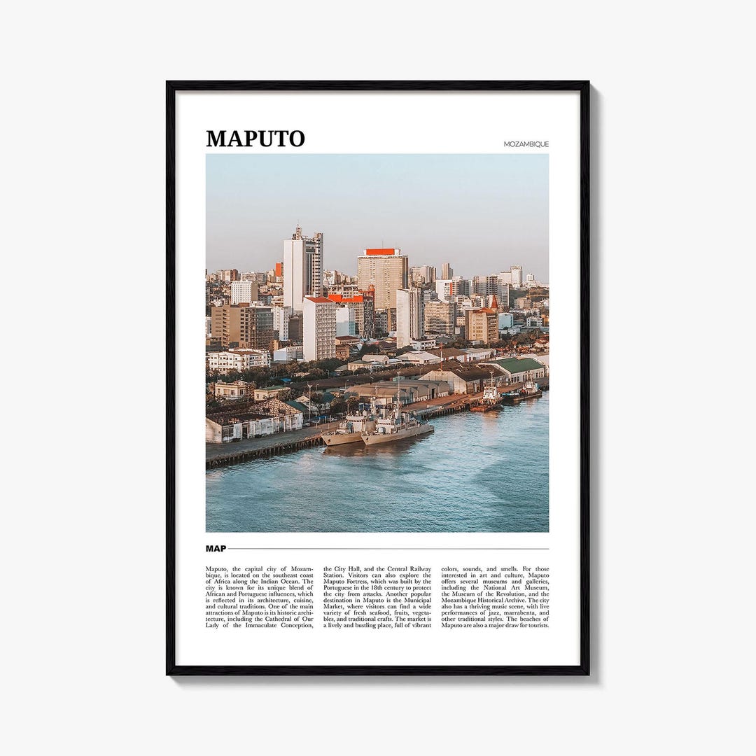 Maputo Travel Poster, Maputo Wall Art, Maputo Poster Print, Maputo Photo, Maputo Decor ...