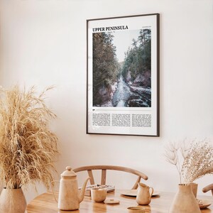 Upper Peninsula Travel Poster, Upper Peninsula Wall Art, Upper ...