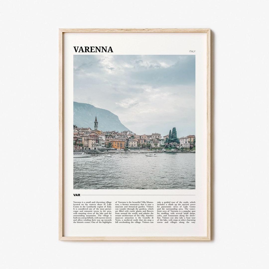 Varenna Travel Poster, Varenna Wall Art, Varenna Poster Print, Varenna ...