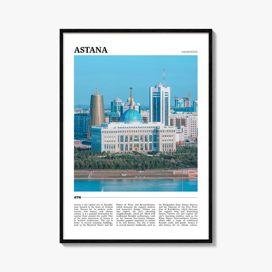 Astana Travel Poster, Astana Wall Art, Astana Poster Print, Astana ...