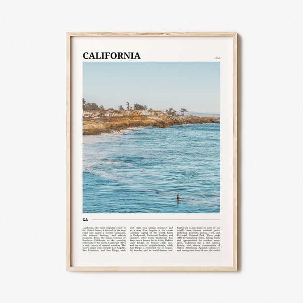 California Poster - Etsy