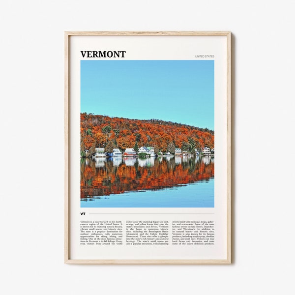 Vermont Wall Art - Etsy