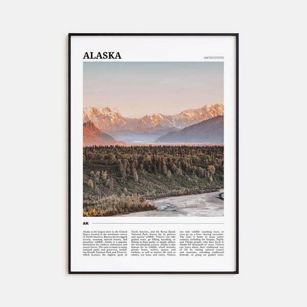 Alaska Poster - Etsy