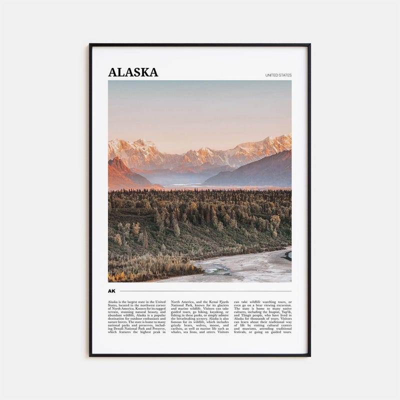 Alaska Poster - Etsy