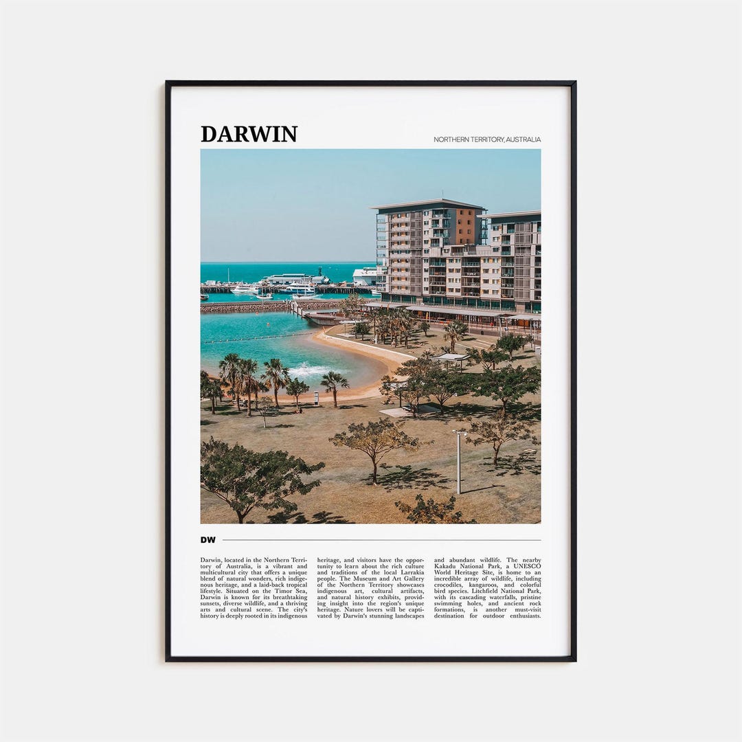 Darwin Travel Poster, Darwin Wall Art, Darwin Poster Print, Darwin ...