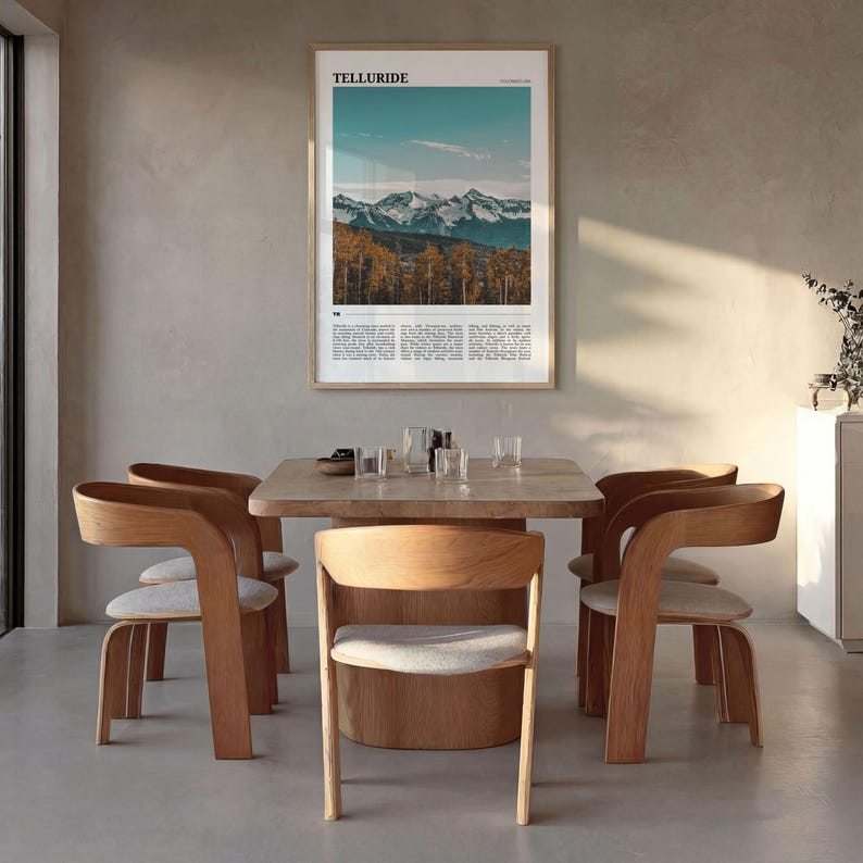 Telluride Colorado Travel Poster: Mountain Wall Art Print - Etsy