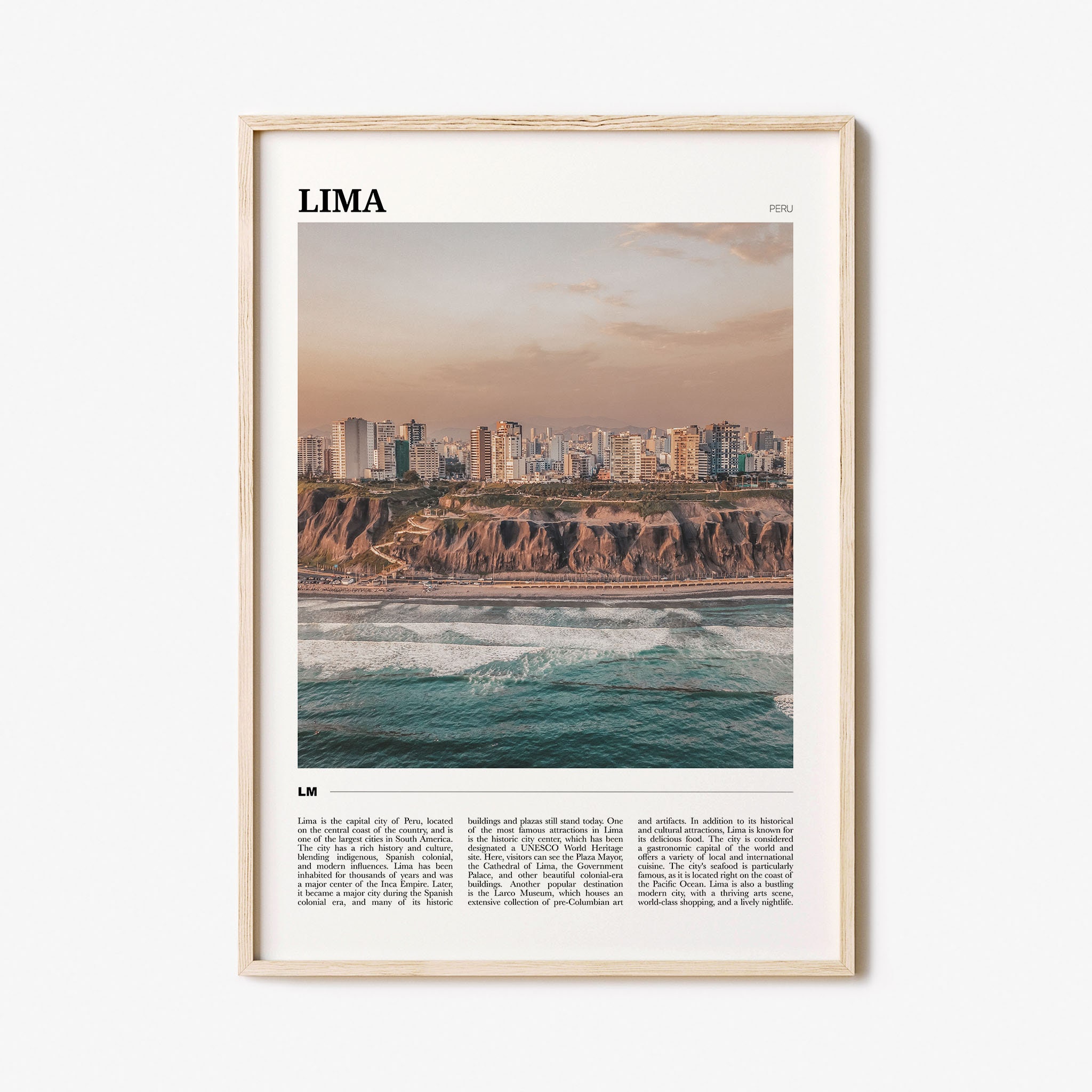 Lima Travel Poster Lima Wall Art Lima Poster Print Lima - Etsy