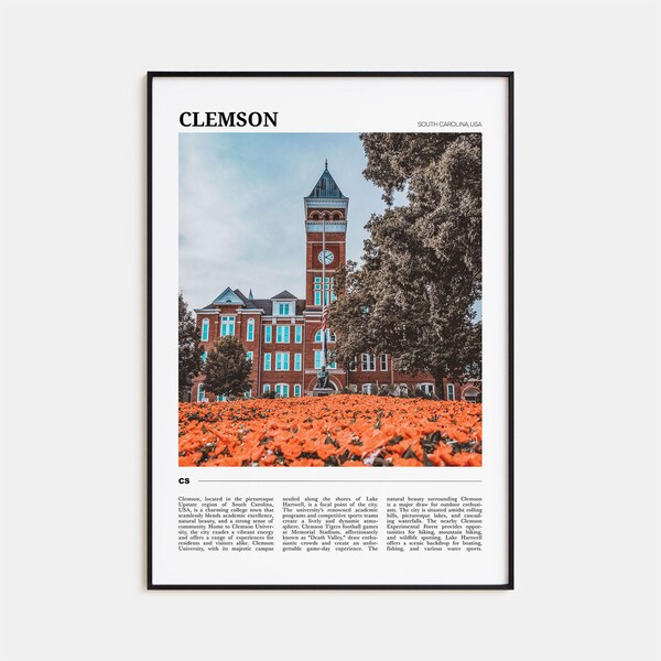 Clemson Art - Etsy