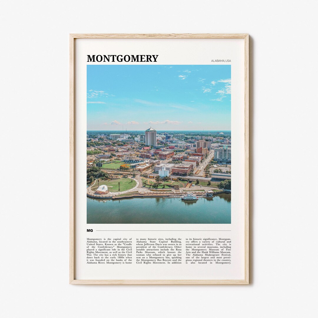 Montgomery Travel Poster, Montgomery Wall Art, Montgomery Poster Print ...