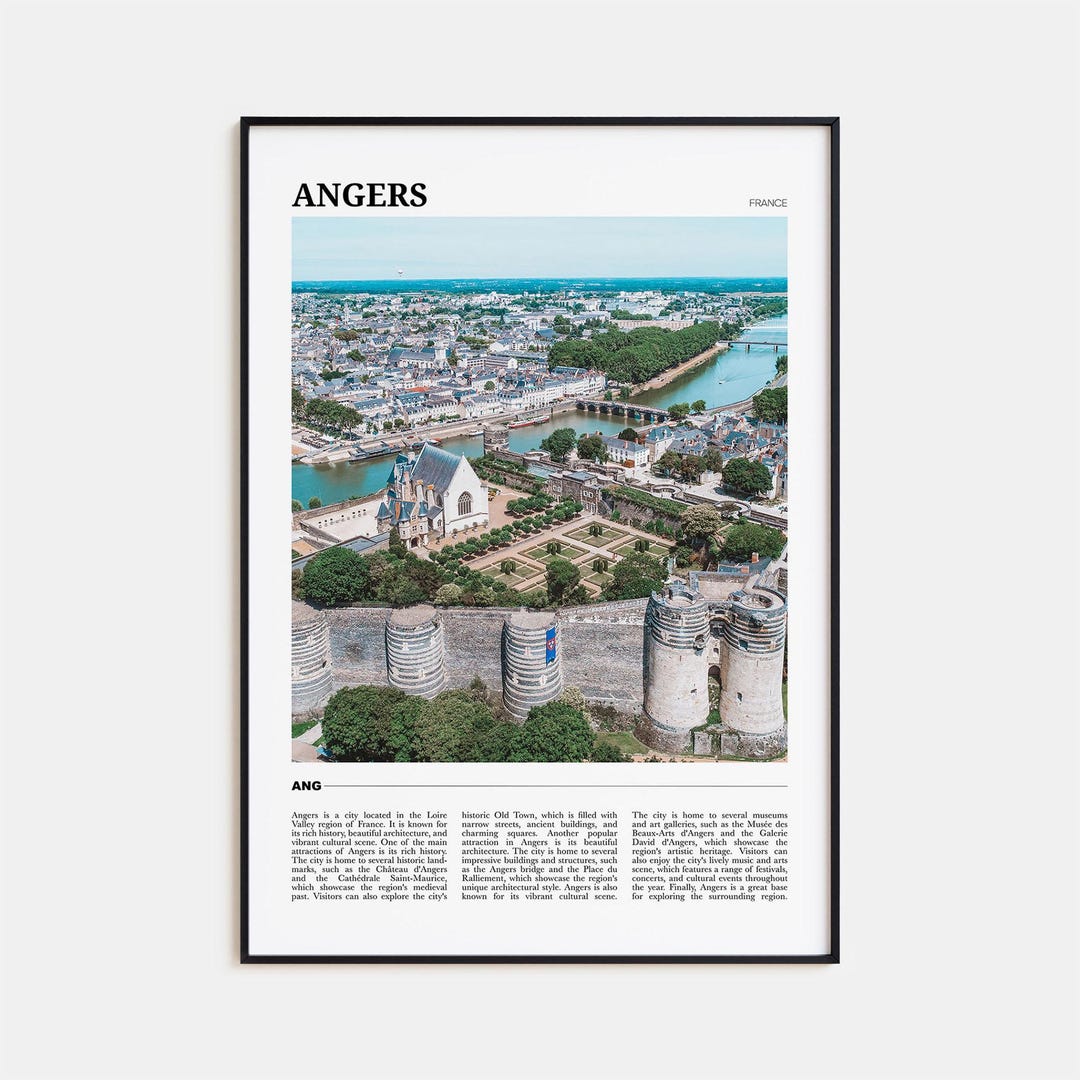 Angers Travel Poster, Angers Wall Art, Angers Poster Print, Angers ...