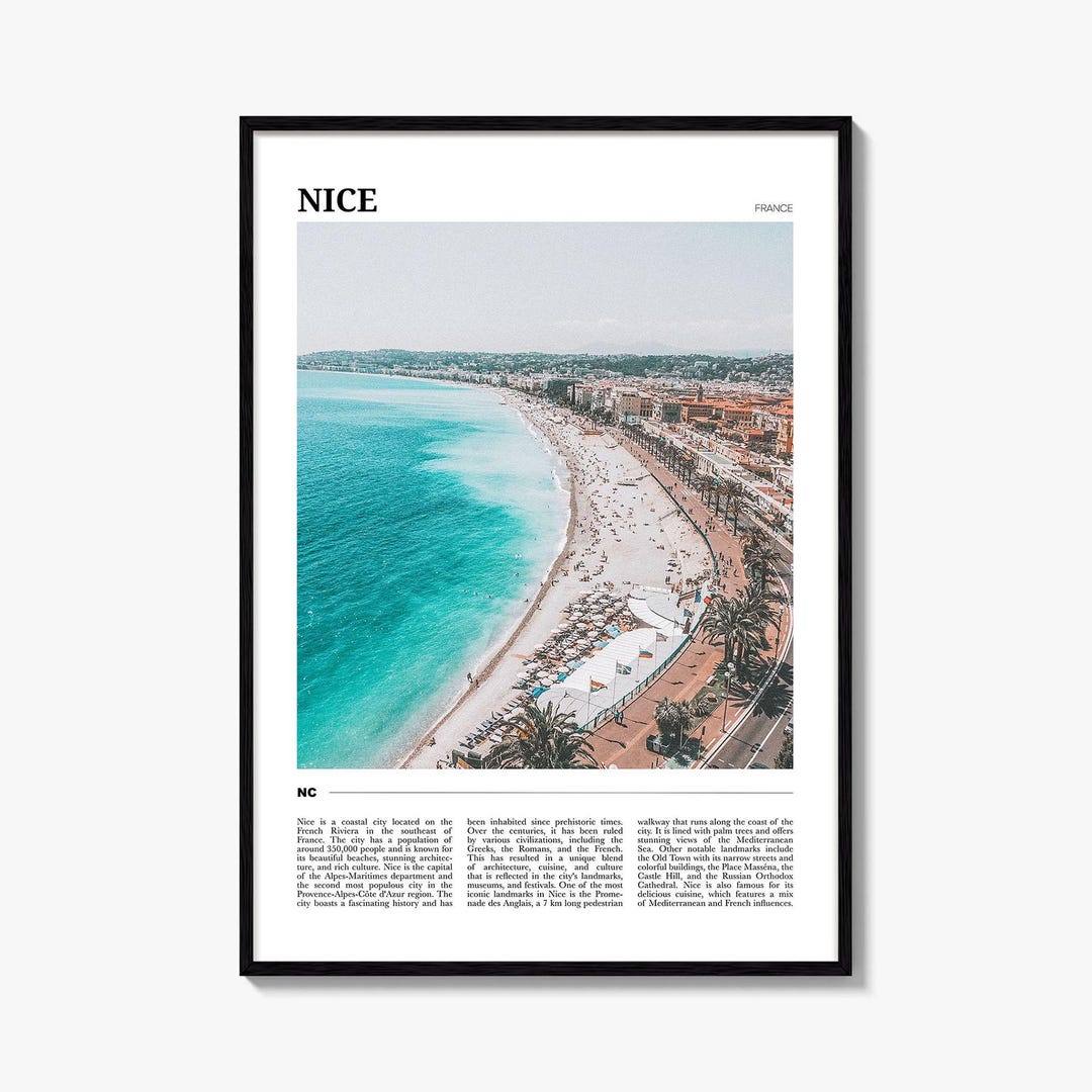 Nice Travel Poster, Nice Wall Art, Nice Poster Print, Nice Photo, Nice ...