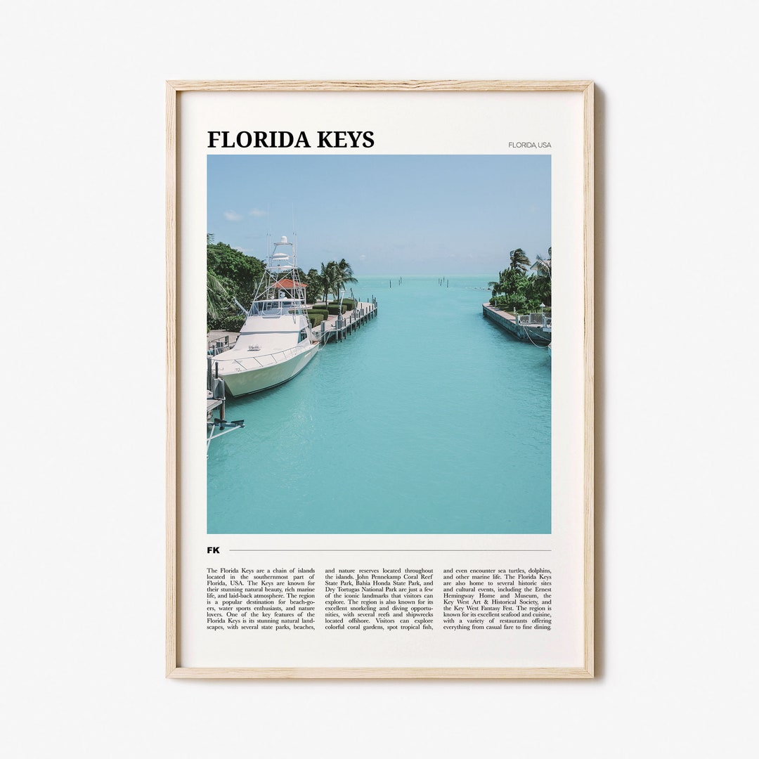 Florida Keys Travel Poster, Florida Keys Wall Art, Florida Keys Poster ...