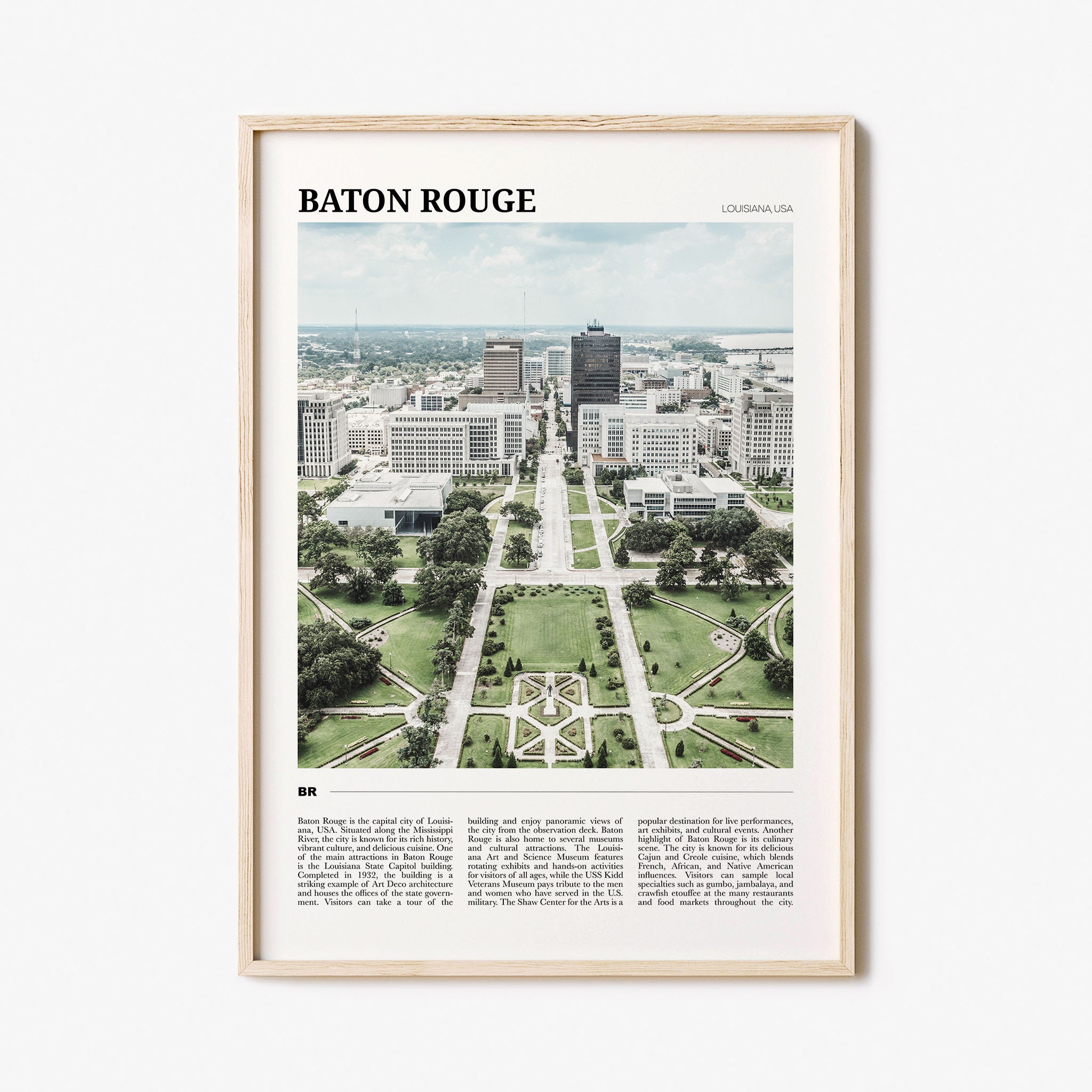 Baton Rouge Travel Poster, Baton Rouge Wall Art, Baton Rouge Poster ...