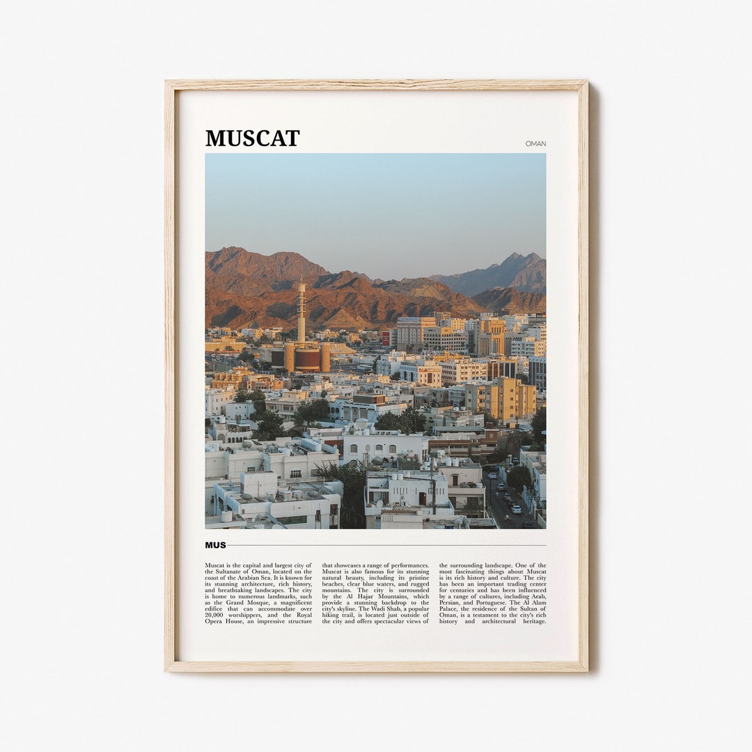 Muscat Travel Poster, Muscat Wall Art, Muscat Poster Print, Muscat ...