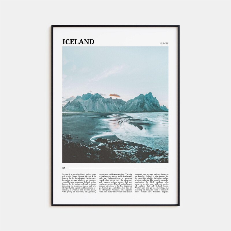Iceland Poster - Etsy