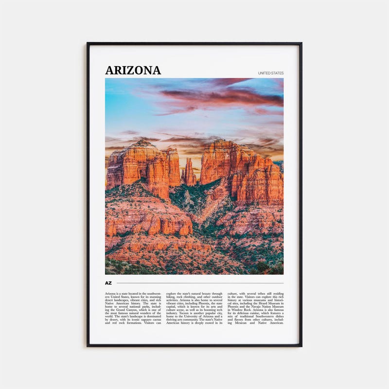 Arizona Poster - Etsy