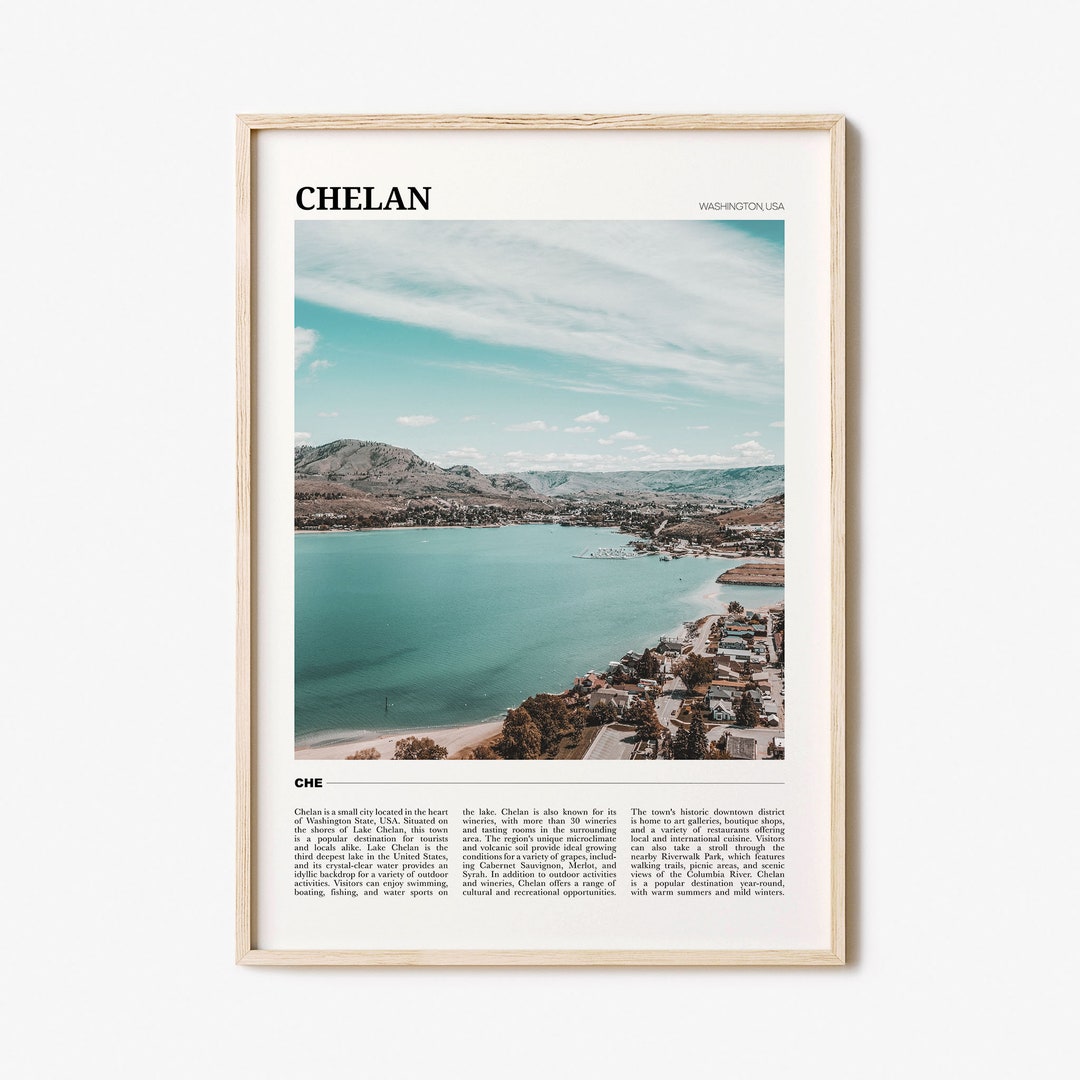 Chelan Travel Poster, Chelan Wall Art, Chelan Poster Print, Chelan ...